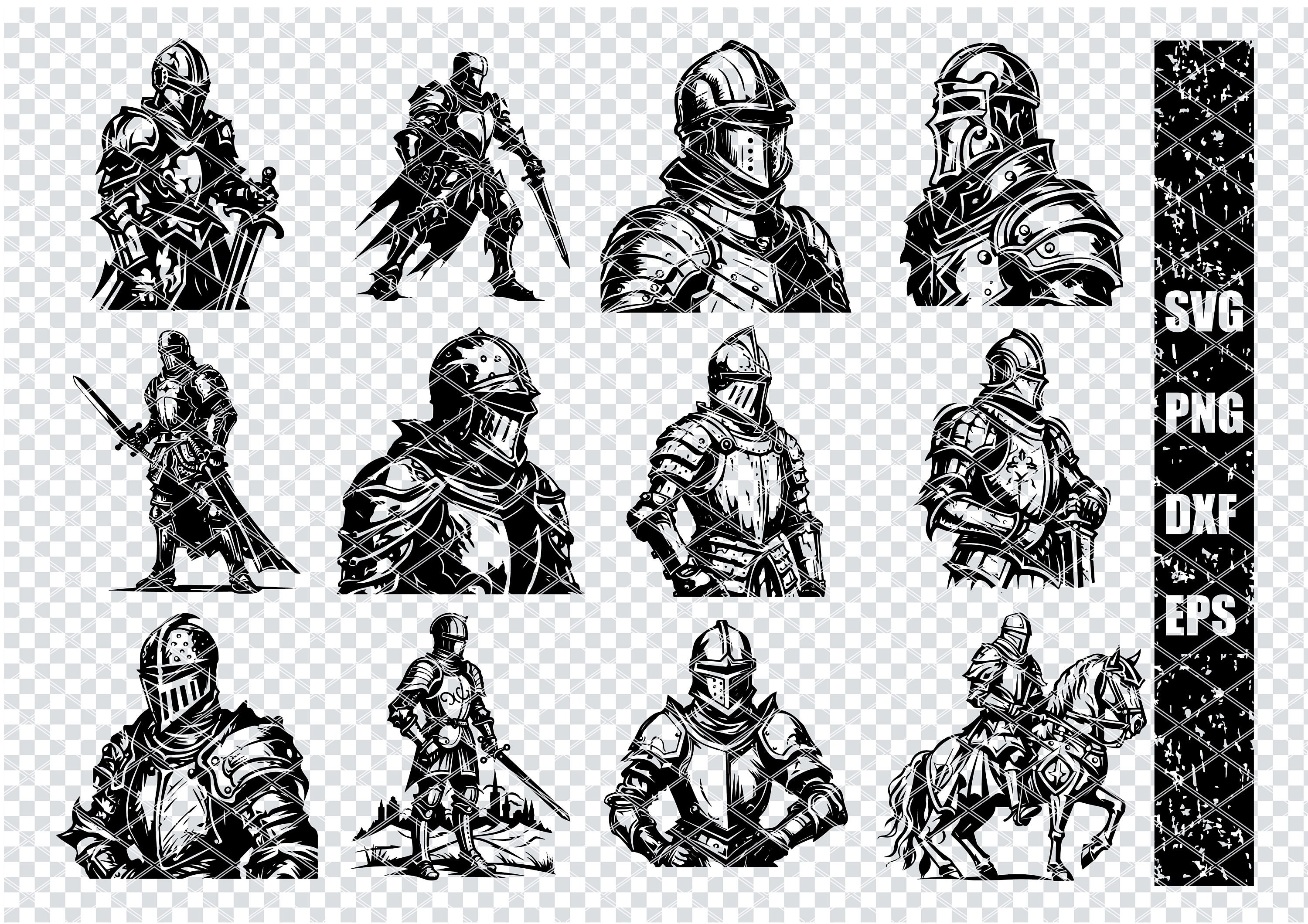 MEDIEVAL KNIGHT SVG, Noble Knight Armor Svg Files for Cricut, Knight ...