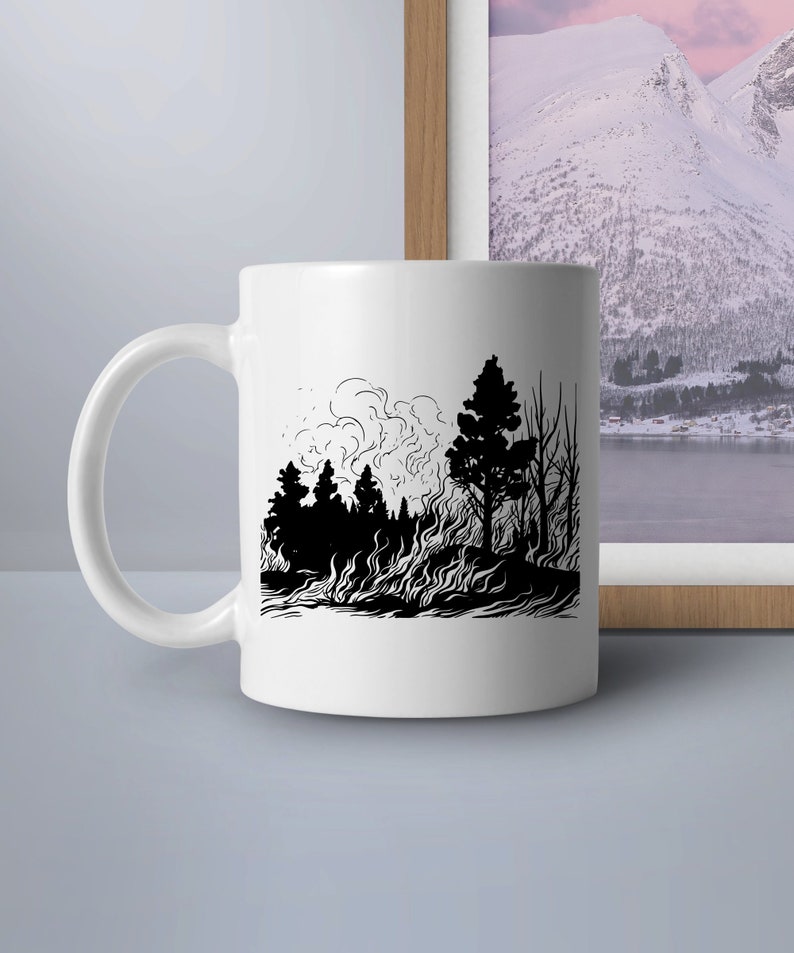 FOREST WILDFIRE SVG, Forest Bushfire Svg Files for Cricut, Forest Fire ...