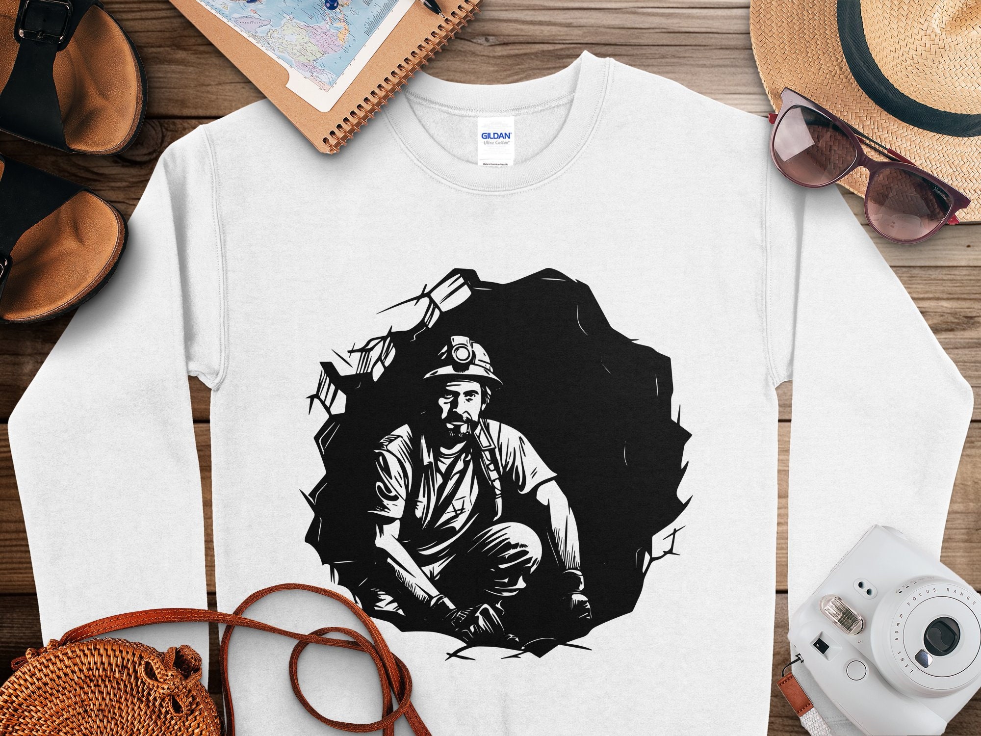 MINER PROSPECTOR SVG, Coal Prospector Svg Files for Cricut, Gold Miner ...