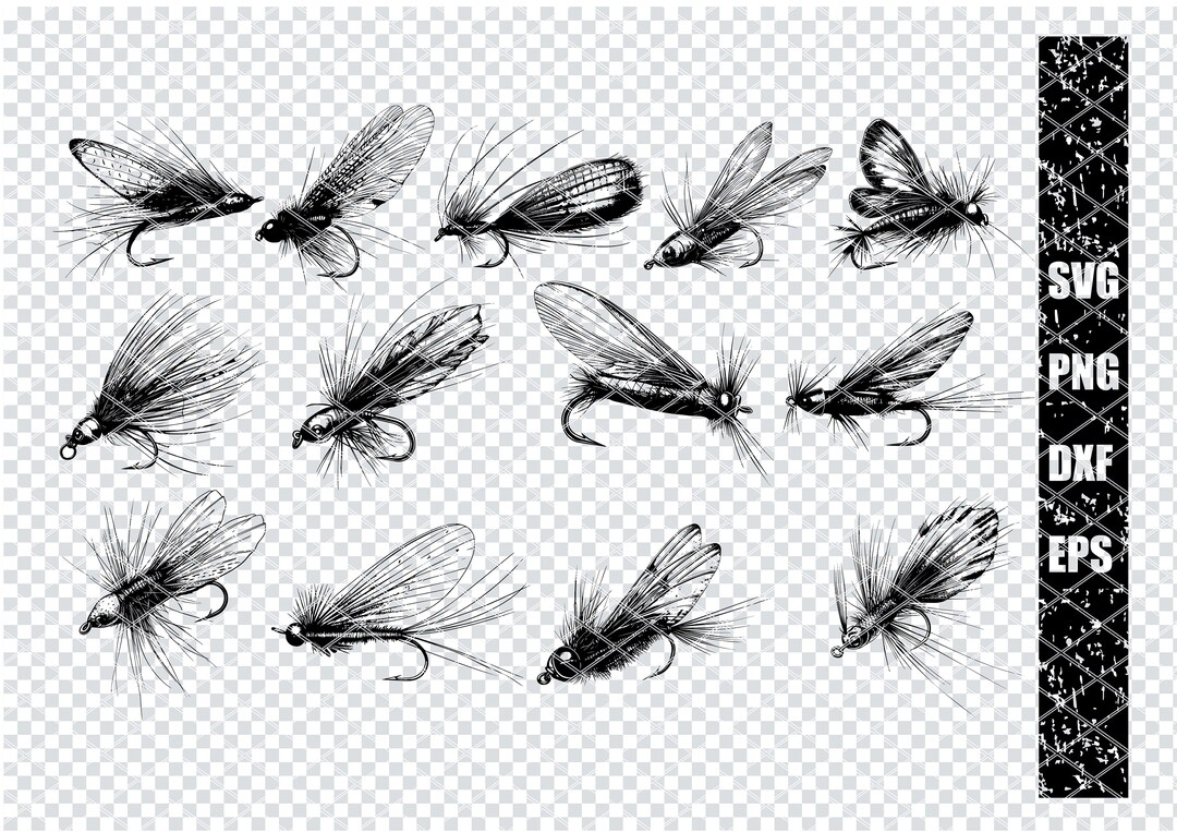 FLY FISHING LURE Svg, Fly Fishing Lure Svg Files for Cricut, Fly ...