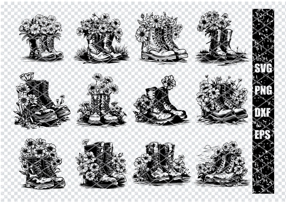 RUSTIC MUD BOOTS Svg Cowgirl Rain Boots Svg Files for Cricut - Etsy