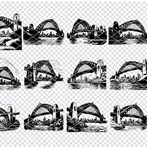 SYDNEY HARBOUR BRIDGE Svg, Sydney Harbour Svg Files for Cricut, Harbour ...