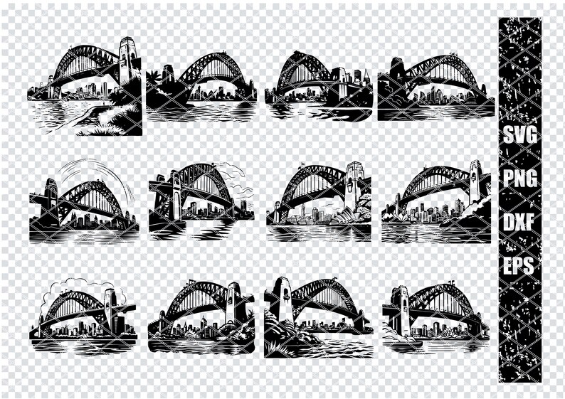 SYDNEY HARBOUR BRIDGE Svg, Sydney Harbour Svg Files for Cricut, Harbour ...