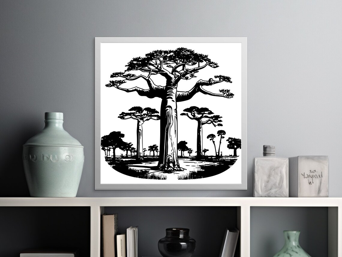 GIANT BAOBAB TREE Svg, Boab African Tree Svg Files for Cricut, Baobab ...