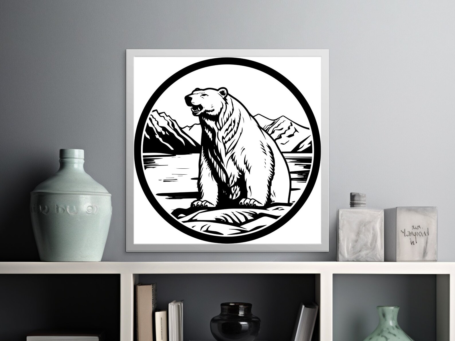 POLAR BEAR SVG, Arctic Polar Bear Svg Files for Cricut, Glacier Polar ...