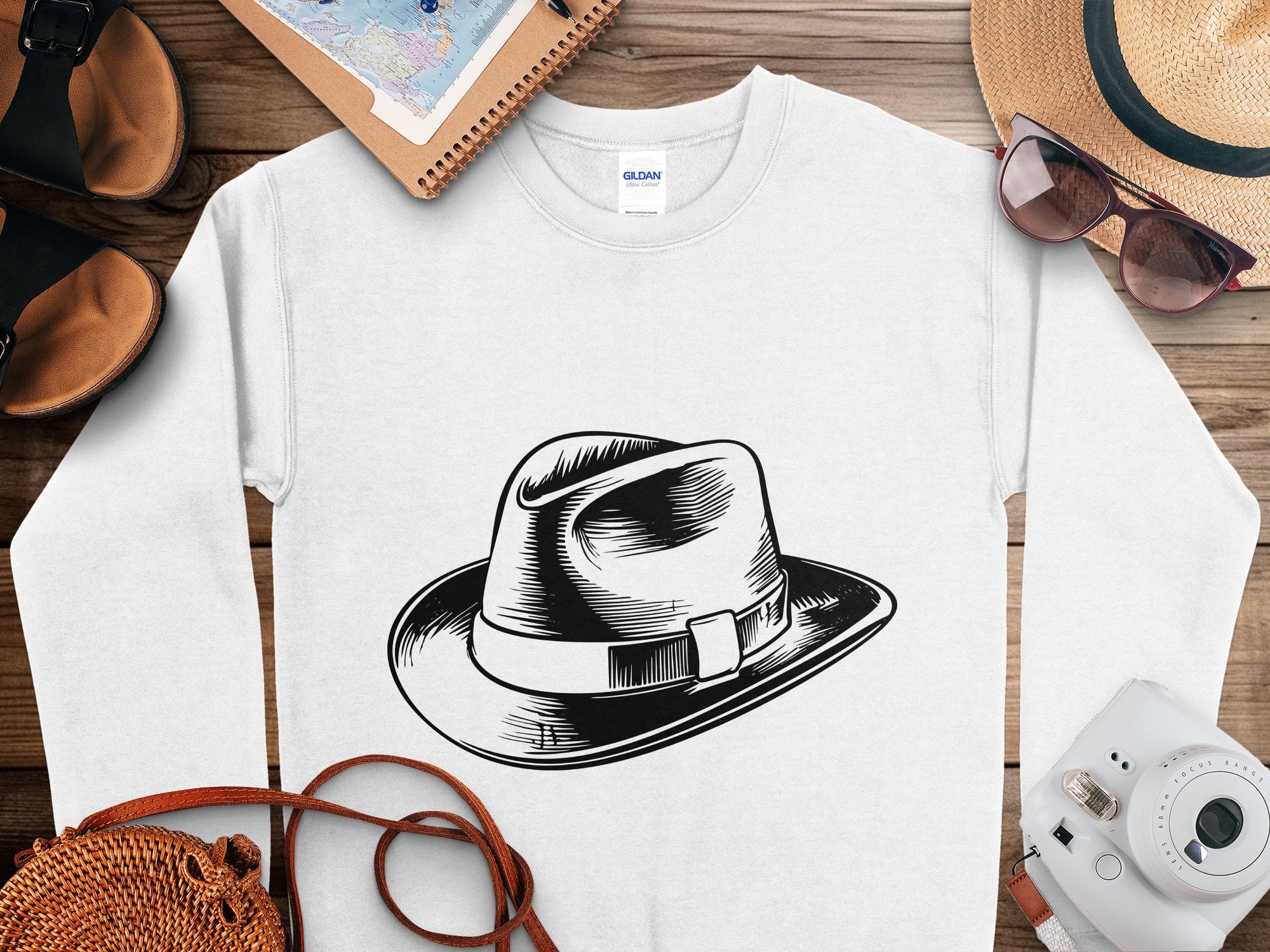 FEDORA HAT SVG, Fedora Hat Svg Files for Cricut, Fedora Hat Clipart ...