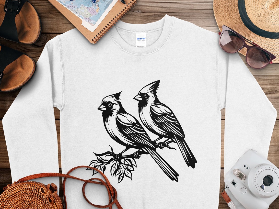 CARDINAL BIRD PAIR Svg, Mating Cardinal Season Svg Files for Cricut ...