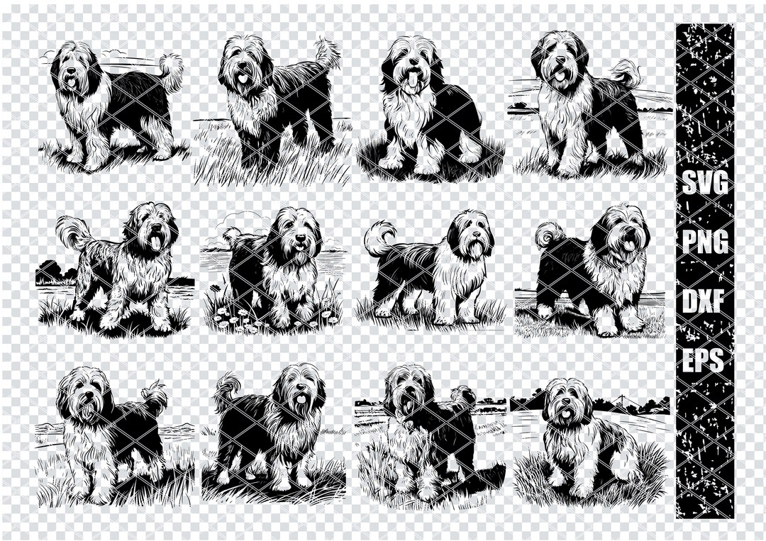 OLD ENGLISH SHEEEPDOG Dog Svg, Old English Sheeepdog Dog Breed Svg ...