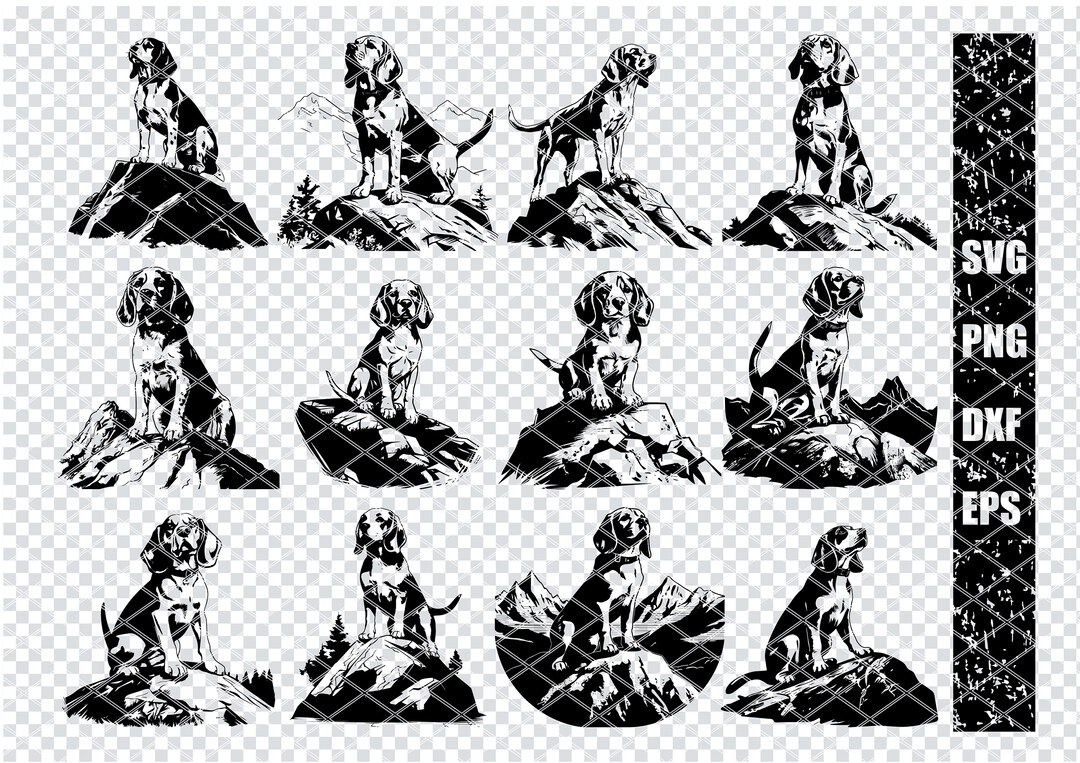 BEAGLE DOG BREED Svg, Beagle Canine Puppy Svg Files for Cricut, Beagle ...