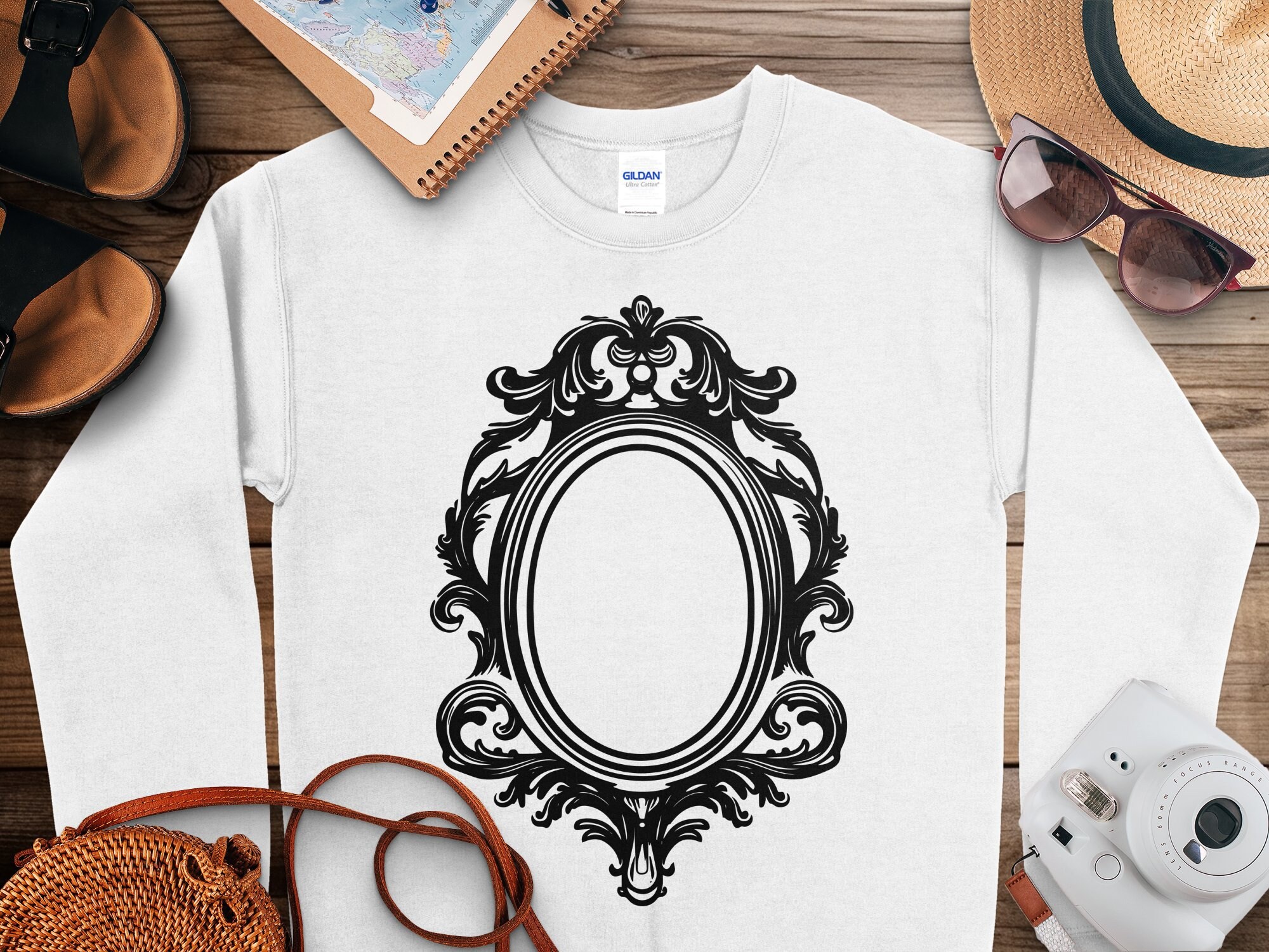 ANTIQUE MIRROR SVG, Vintage Mirror Svg Files for Cricut, Old Classic ...