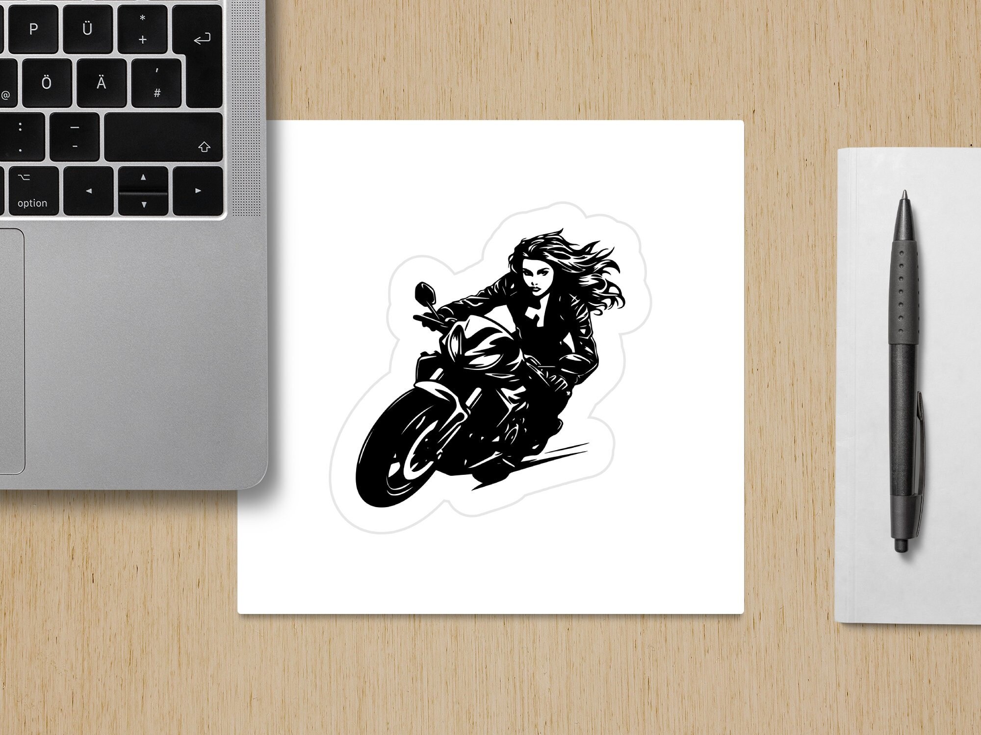 LADY SPORTS BIKE Rider Svg, Female Motorcyclist Svg Files for Cricut ...
