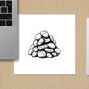 PEBBLES PILE SVG, Smooth Gravel Pile Svg Files for Cricut, River ...