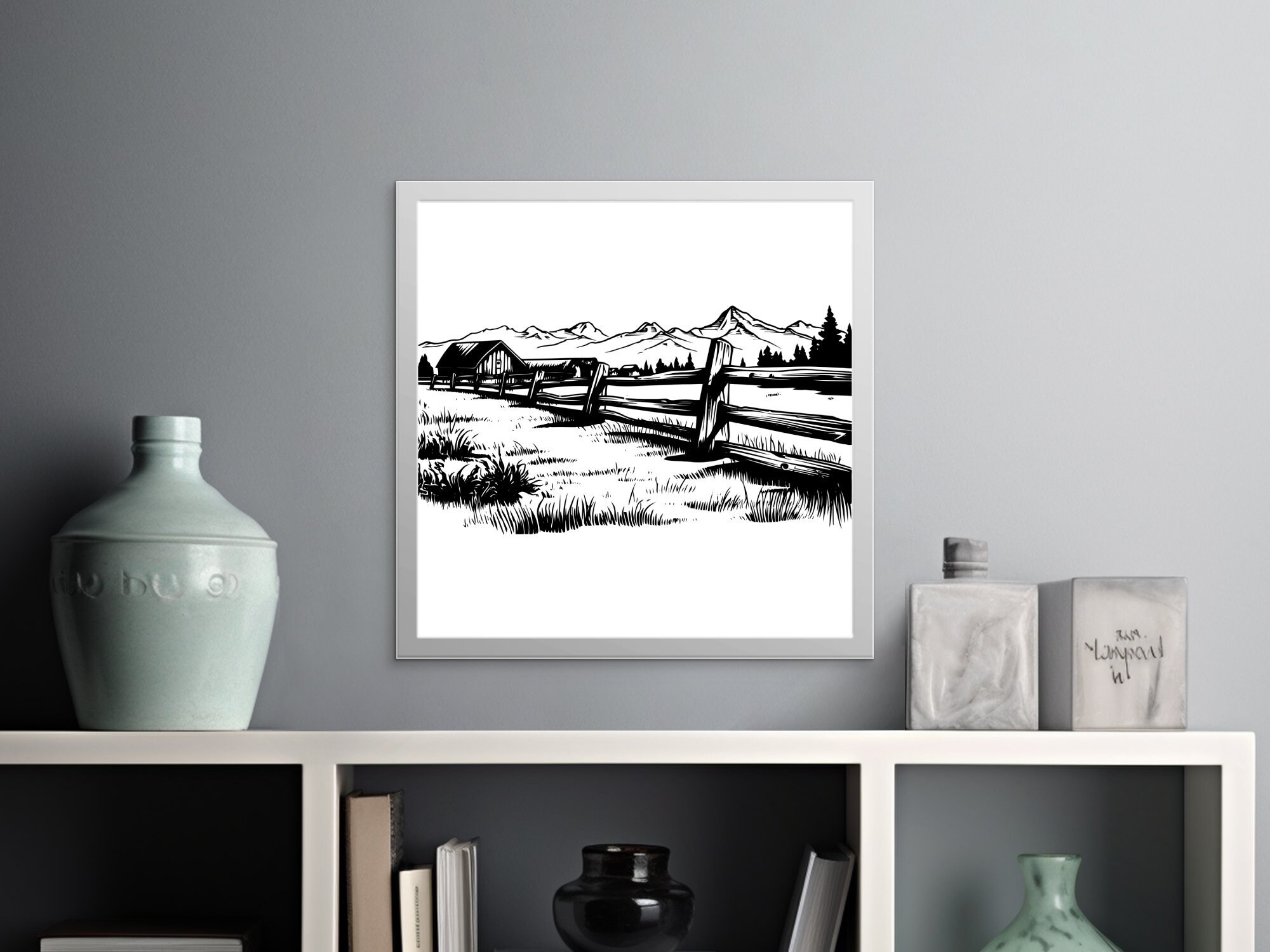 RUSTIC FARM FENCE Svg, Rustic Farm Fence Gate Svg Files for Cricut ...