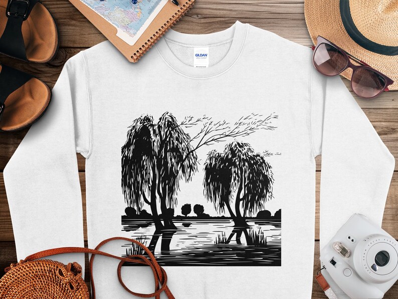 WILLOW SALIX TREE Svg, Swamp Willow Tree Svg Files for Cricut, Marsh ...