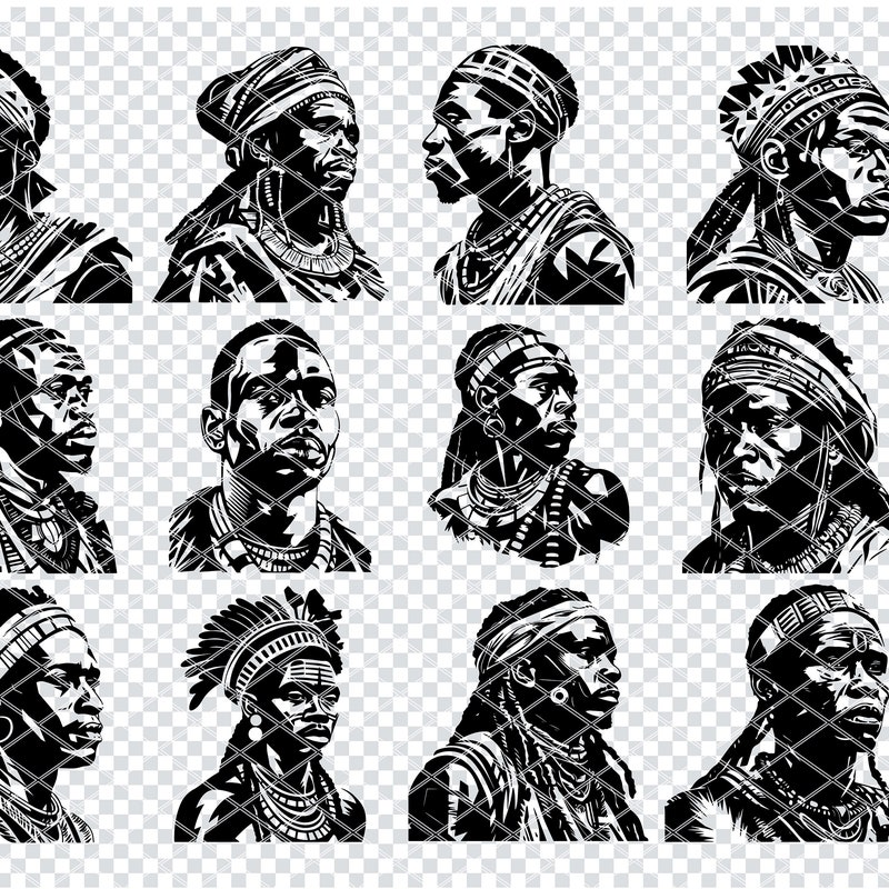African Man Svg - Etsy