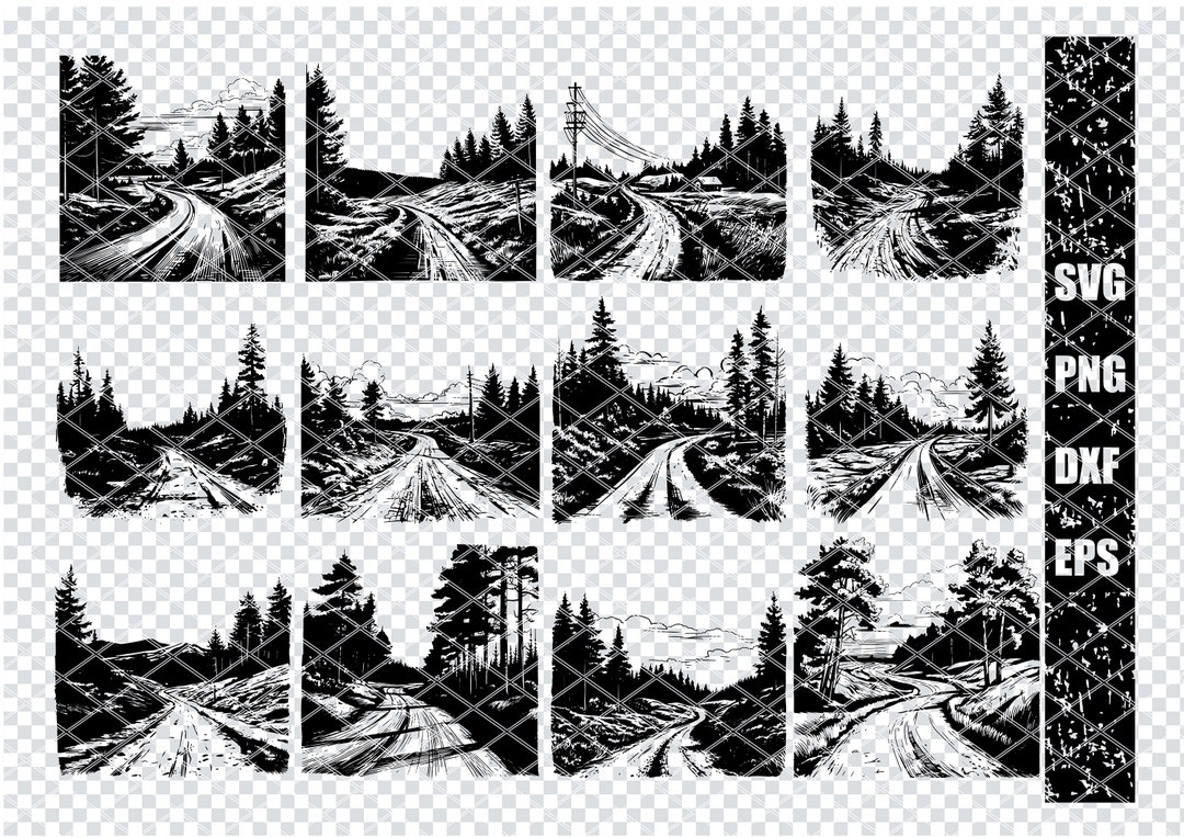 COUNTRY DIRT ROAD Svg, off Road Route Svg Files for Cricut, Gravel Road ...