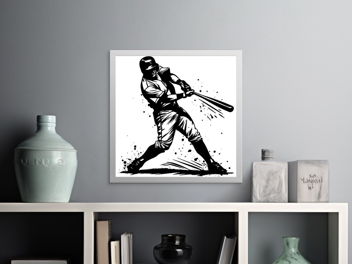 BASEBALL PLAYER SVG, Baseball Batter Svg Cut Files for Cricut, Baseball ...