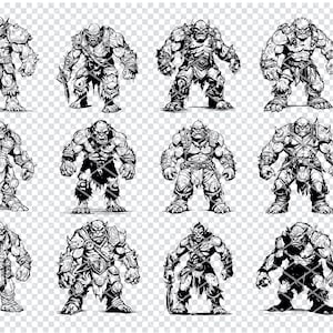 ORC CREATURE SVG, Folklore Orc Svg Files for Cricut, Fantasy Orc ...