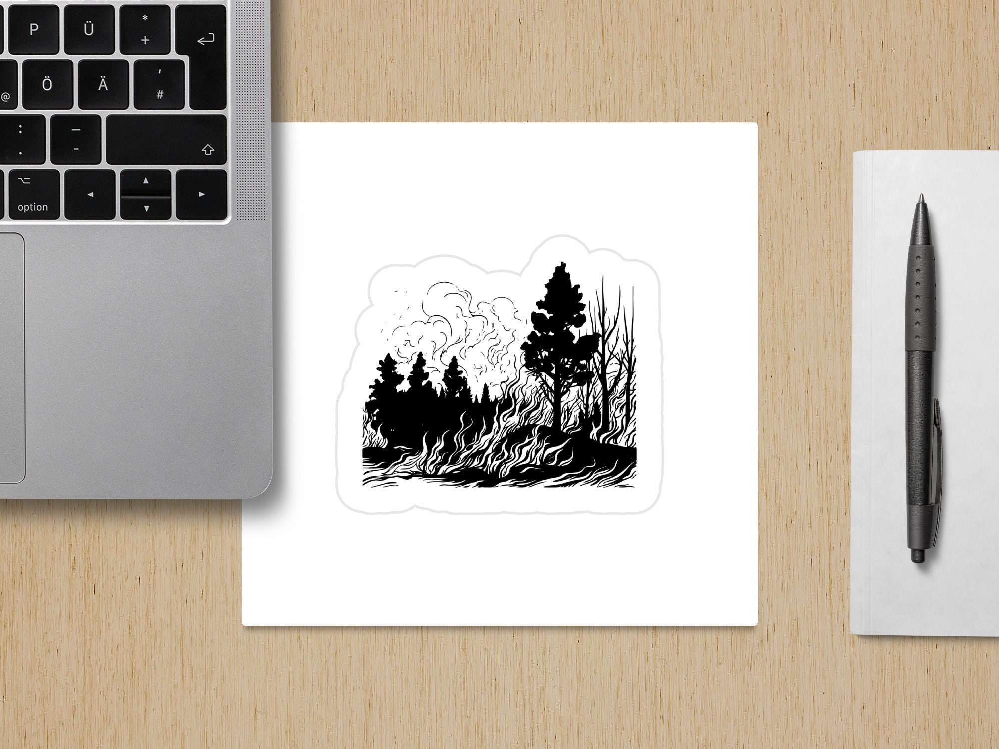 FOREST WILDFIRE SVG, Forest Bushfire Svg Files for Cricut, Forest Fire ...