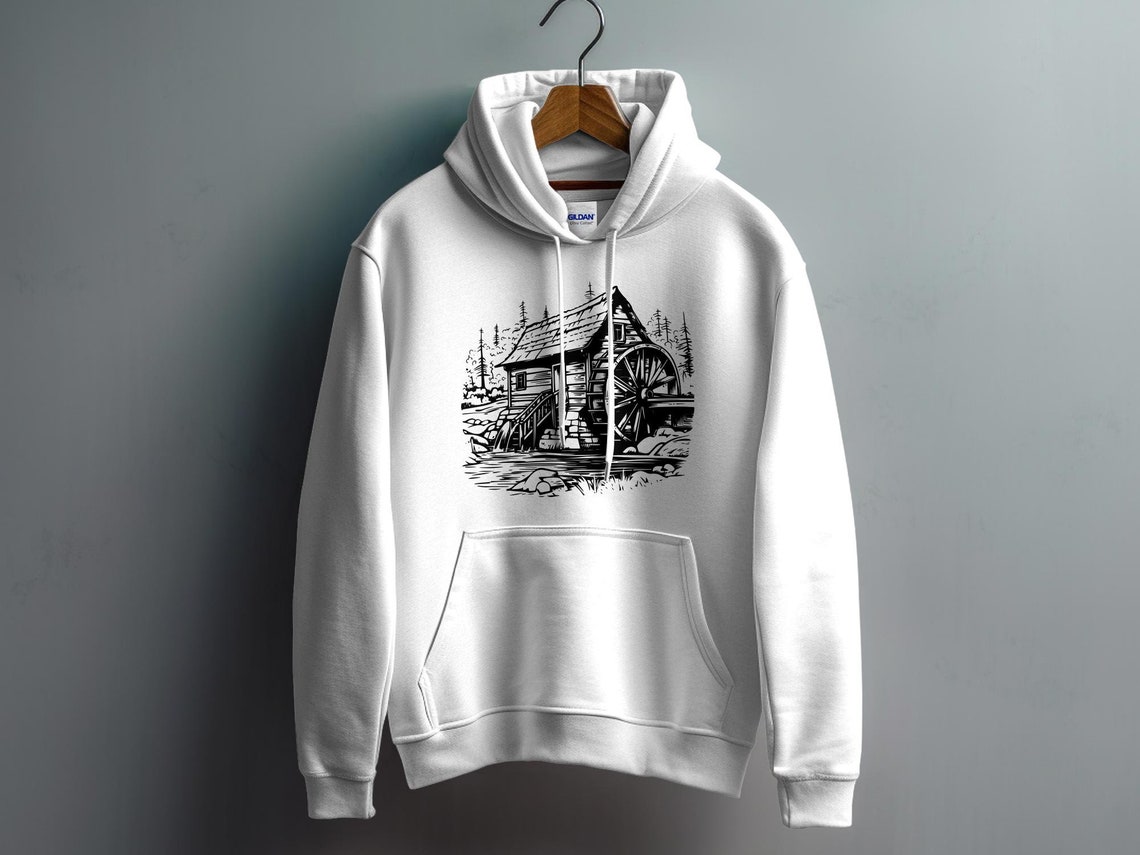 WATERWHEEL MILL SVG, Waterwheel Hydropower Svg Files for Cricut, Rustic ...