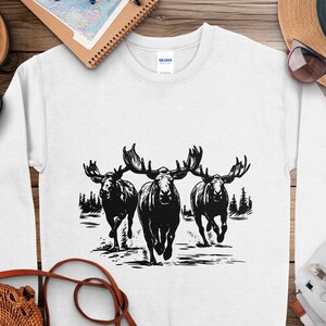 RUNNING MOOSE CHARGE Svg, Moose Gallop Svg Files for Cricut, Moose ...