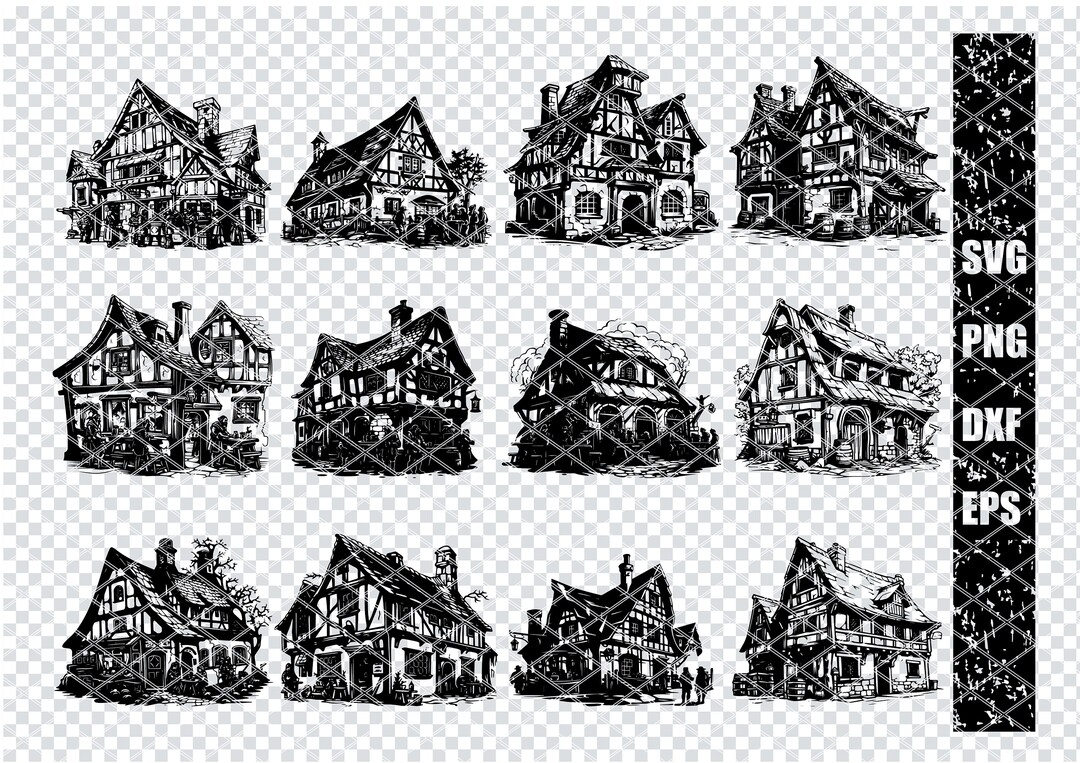 MEDIEVAL TAVERN SVG, Rustic Medieval Inn Svg Files for Cricut, Medieval ...