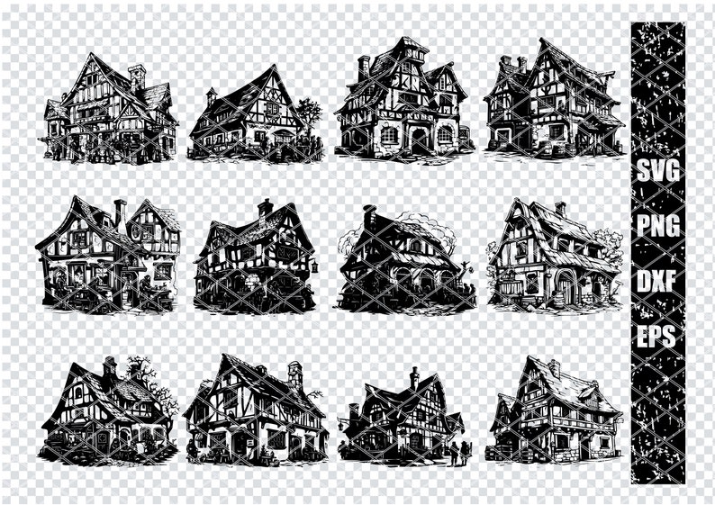 MEDIEVAL TAVERN SVG, Rustic Medieval Inn Svg Files for Cricut, Medieval ...