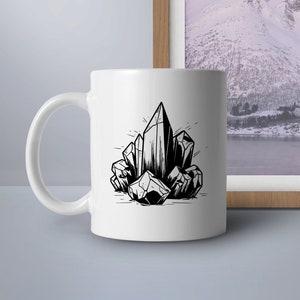 CRYSTAL MINERAL ROCK Svg, Crystal Quartz Svg Files for Cricut, Silica ...