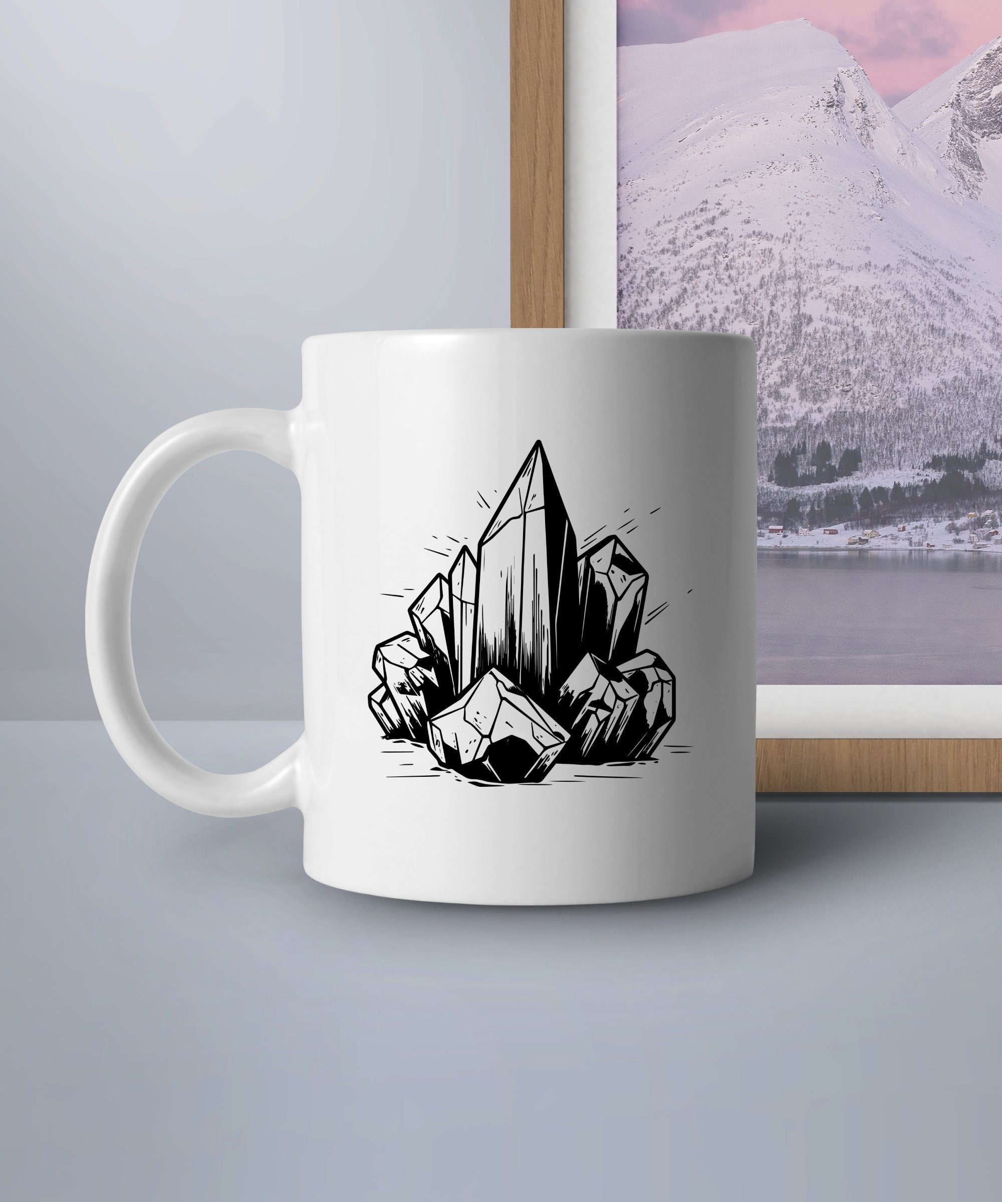 CRYSTAL MINERAL ROCK Svg, Crystal Quartz Svg Files for Cricut, Silica ...