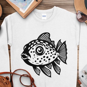 PUFFERFISH SVG, BLOWFISH Svg Files for Cricut, Balloon Fish Clipart ...