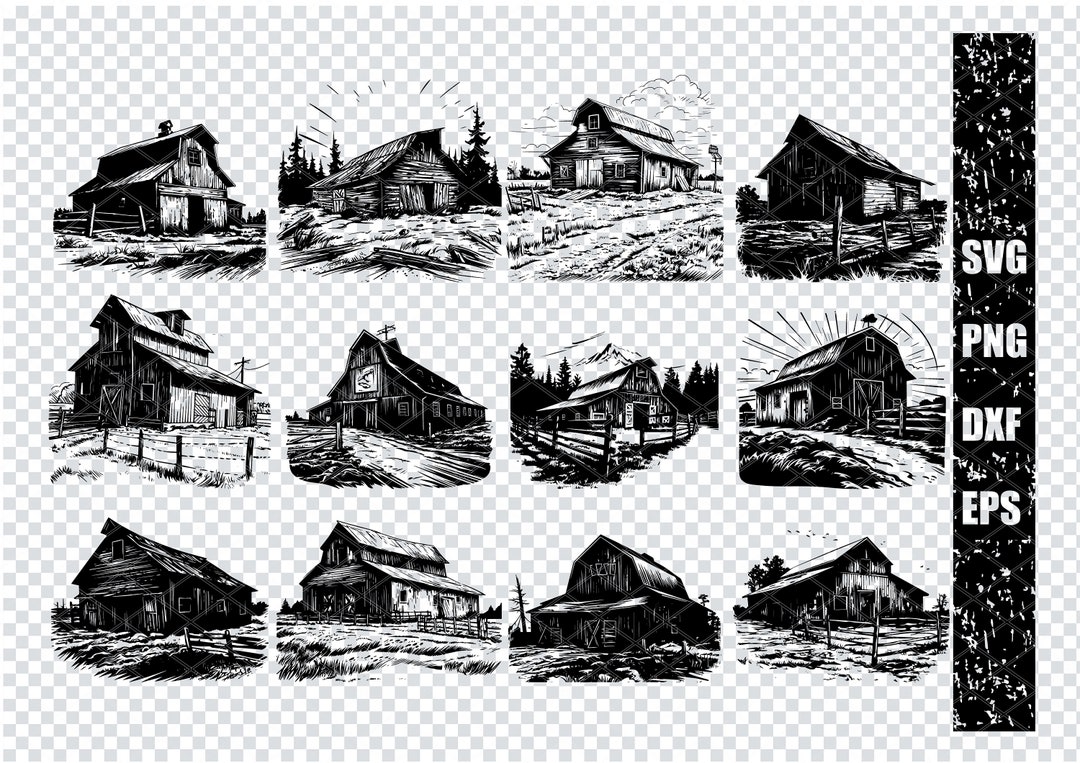 OLD RANCH BARN Svg, Old Ranch Barn Svg Files for Cricut, Ranch House ...
