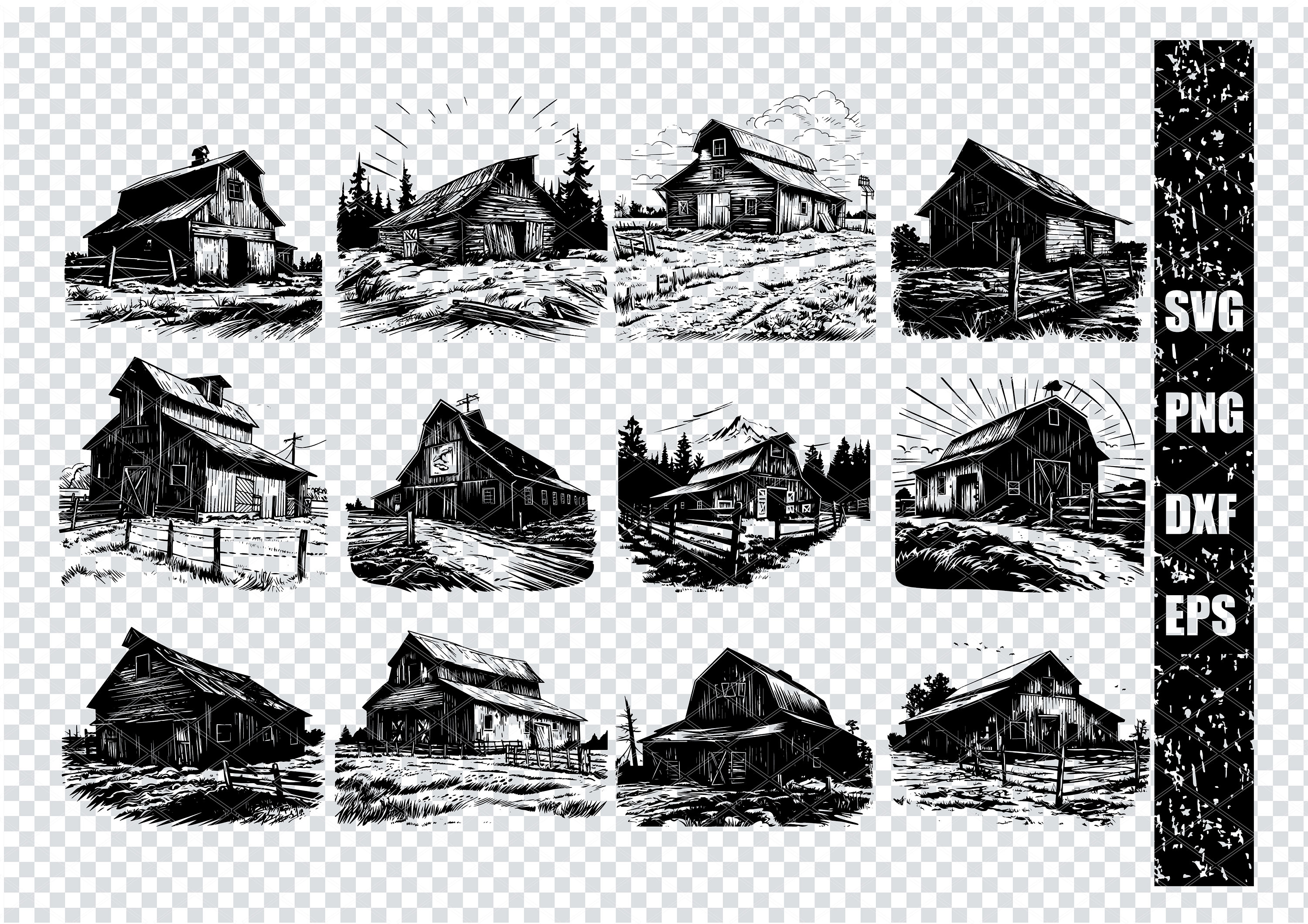 OLD RANCH BARN Svg, Old Ranch Barn Svg Files for Cricut, Ranch House ...
