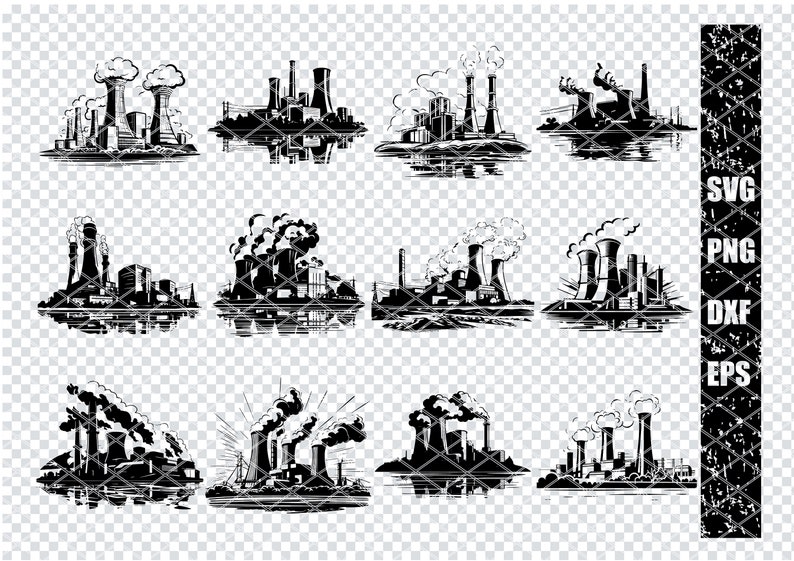 NUCLEAR POWER PLANT Svg, Nuclear Plant Reactor Svg Files for Cricut ...