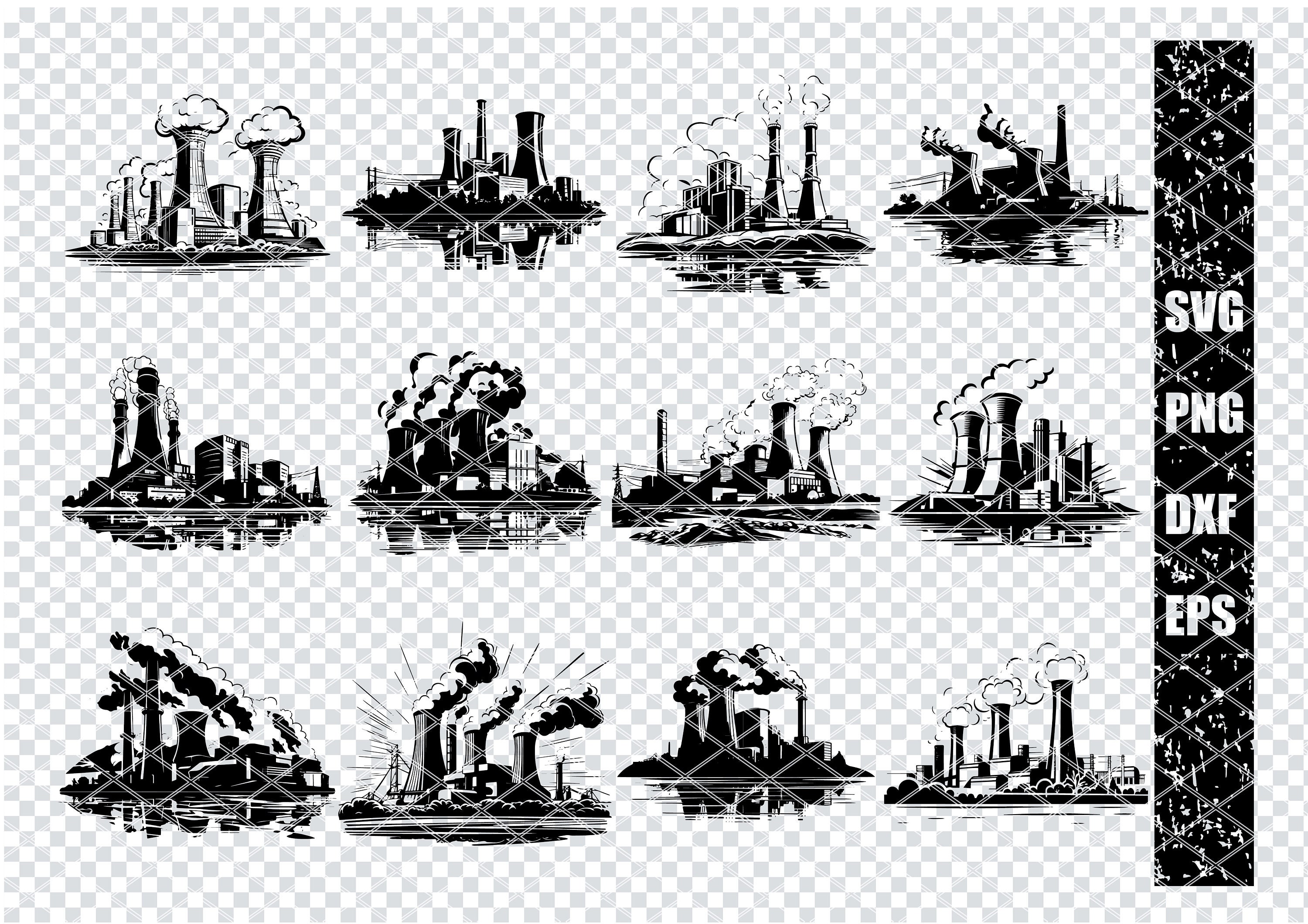 NUCLEAR POWER PLANT Svg, Nuclear Plant Reactor Svg Files for Cricut ...