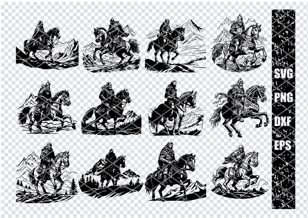 NORSE VIKING KNIGHT Svg, Norse Viking Horsemen Svg Files for Cricut ...