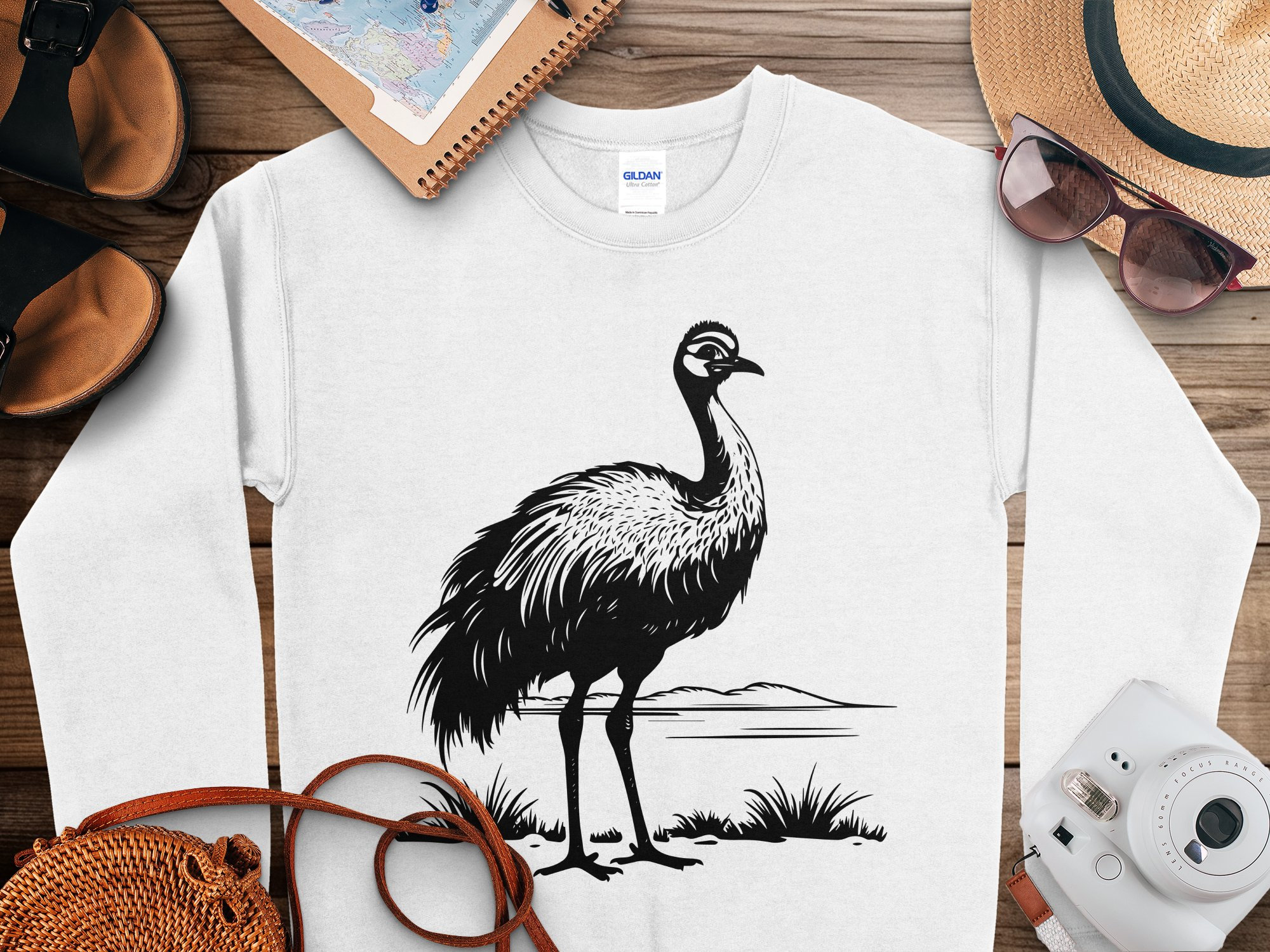EMU BIRD SVG, Emu Large Bird Svg Files for Cricut, Emu Bird Clipart ...