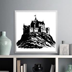 EDINBURGH CASTLE SVG, Edinburgh Castle Svg Files for Cricut, Scottish ...