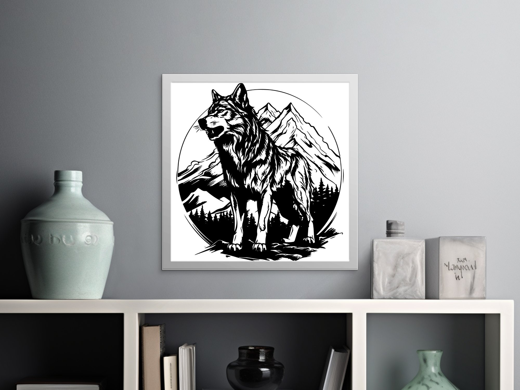 ALPHA WOLF HOWL Svg, Wild Wolf Howl Svg Files for Cricut, Wolf Predator ...