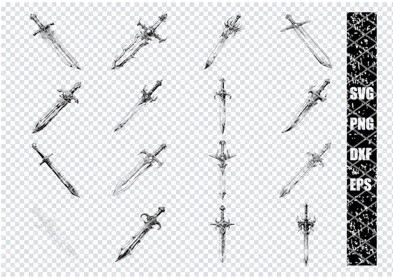 FANTASY SWORD SVG, Fantasy Sword Svg Files for Cricut, Fantasy Sword ...