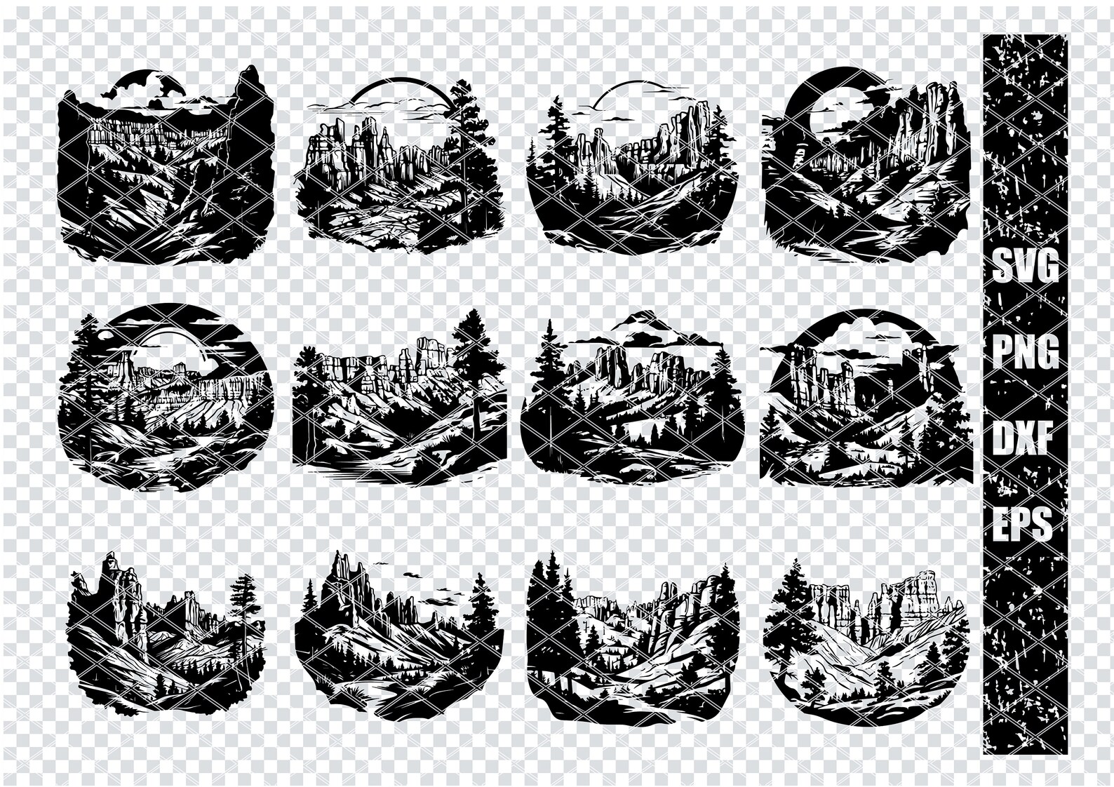 BRYCE CANYON NATIONAL Park Svg, Bryce Canyon Park Svg Files for Cricut ...