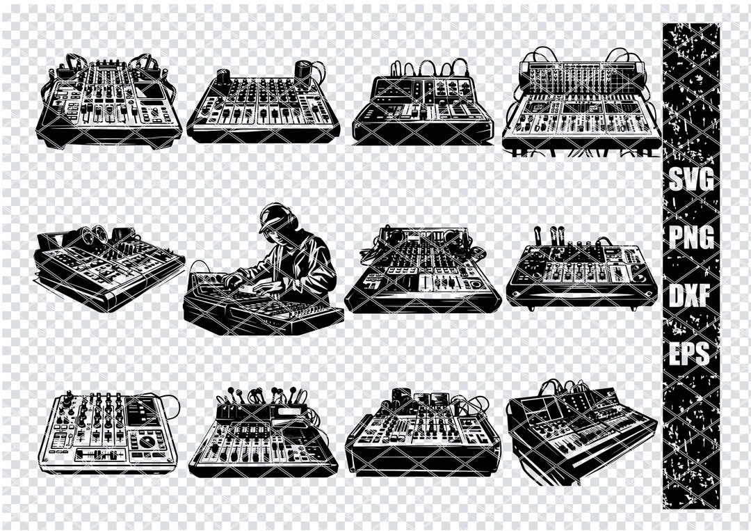 AUDIO SOUND MIXER Svg, Sound Mixer Console Svg Files for Cricut ...