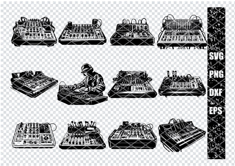 AUDIO SOUND MIXER Svg, Sound Mixer Console Svg Files for Cricut ...