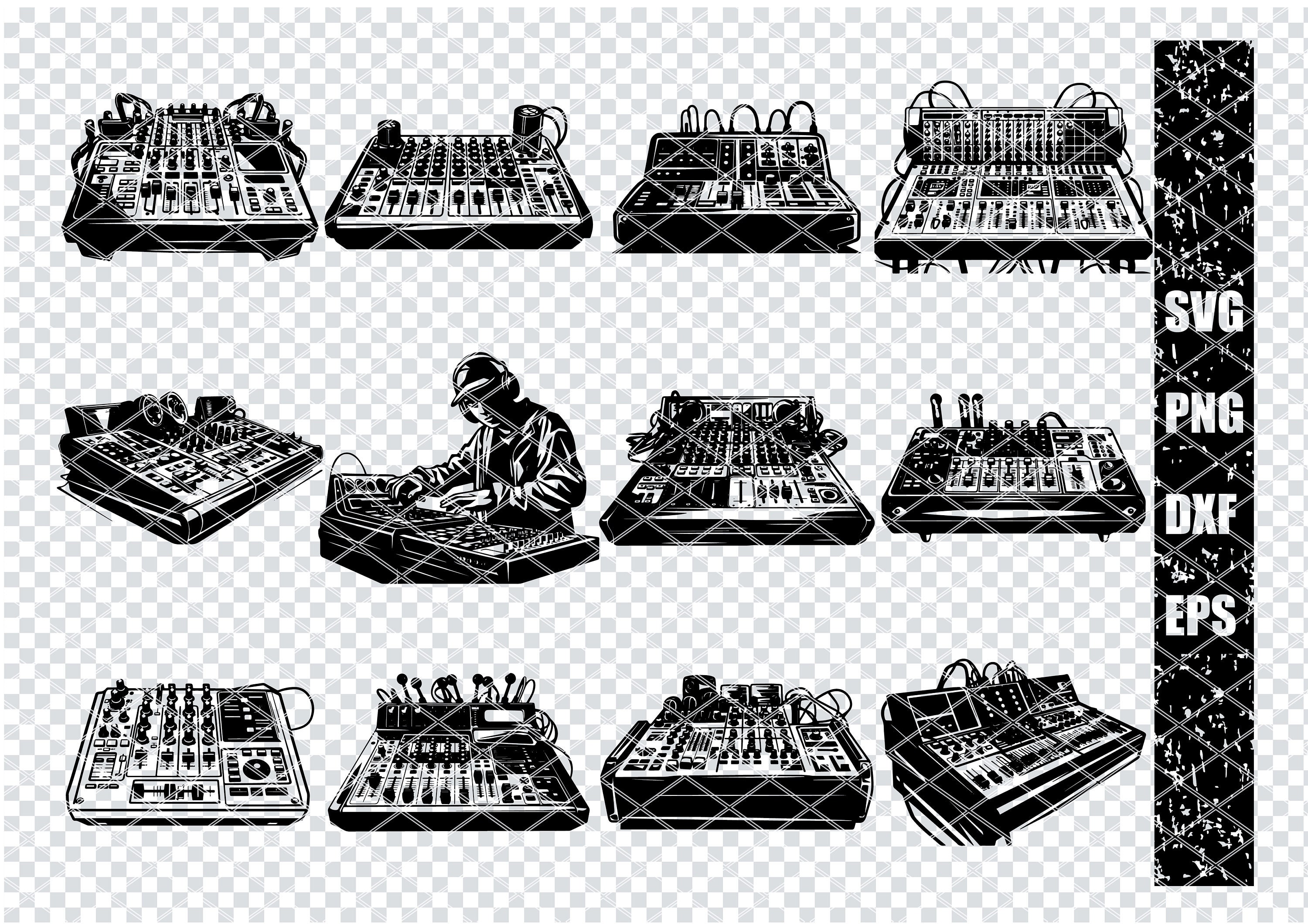 AUDIO SOUND MIXER Svg, Sound Mixer Console Svg Files for Cricut ...