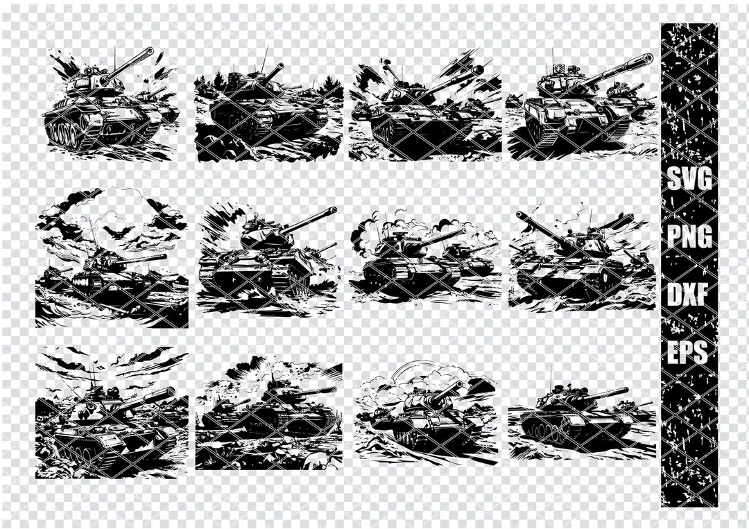 TANKS WARFARE SVG, Tanks Battle Svg Files for Cricut, Armored Tank ...
