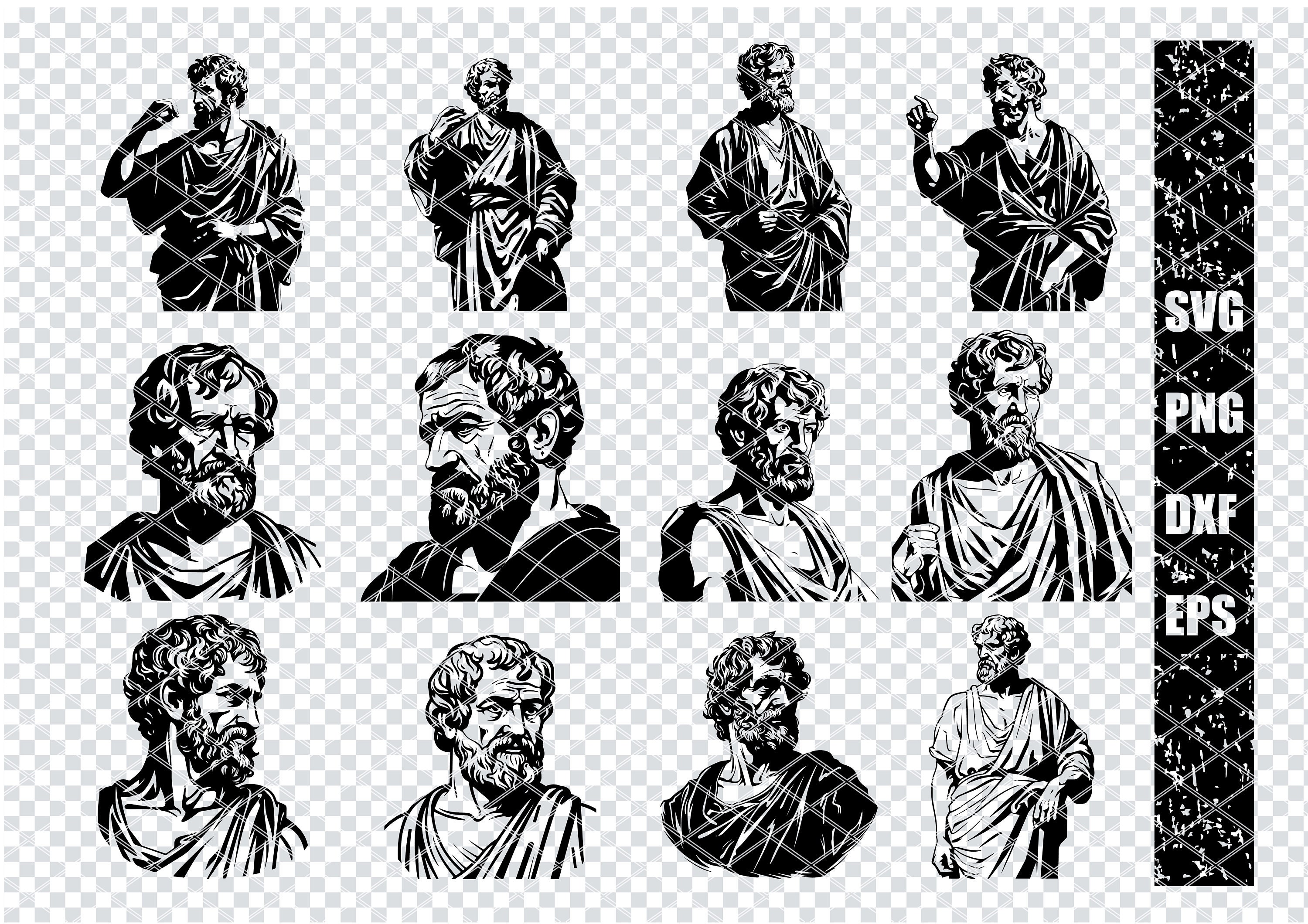 ARISTOTLE GREEK PHILOSOPHER Svg, Aristotle Political Scholar Svg Files ...