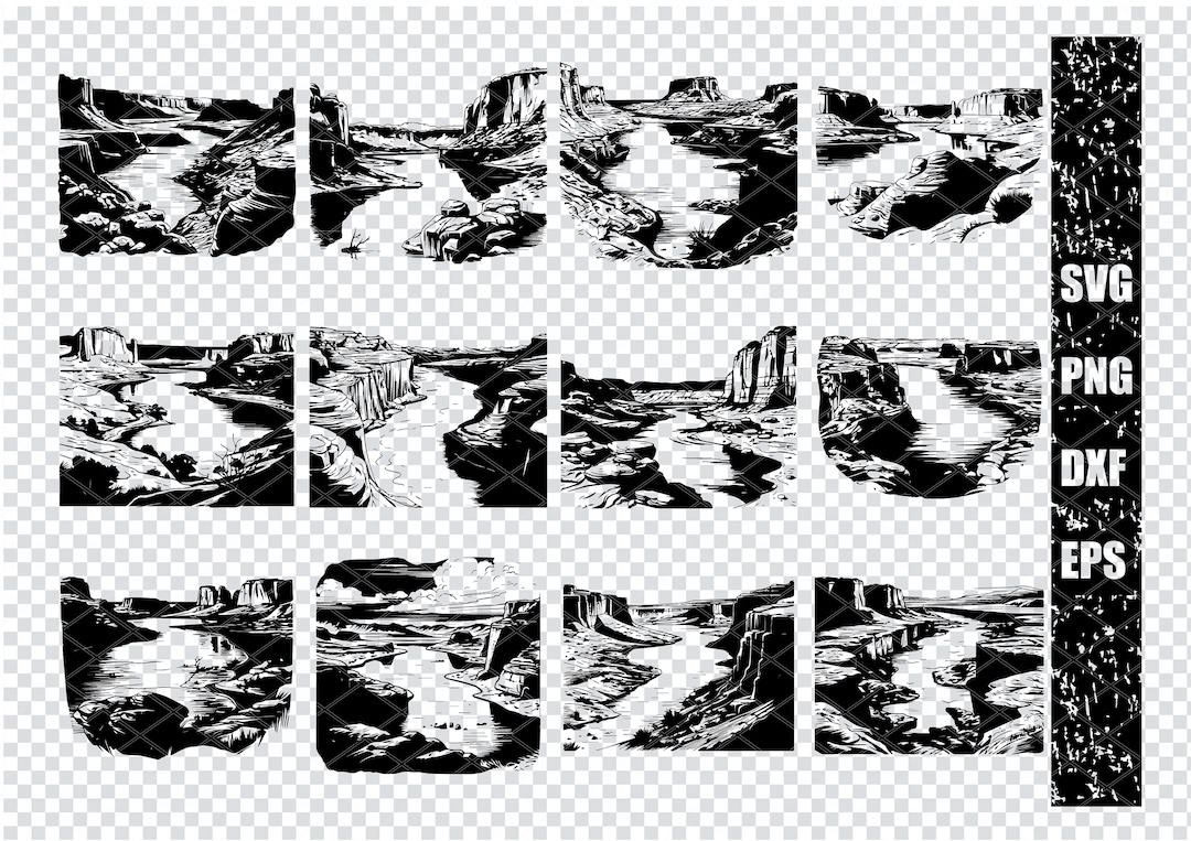 LAKE POWELL ARIZONA Svg, Lake Powell Landscape Svg Files for Cricut ...