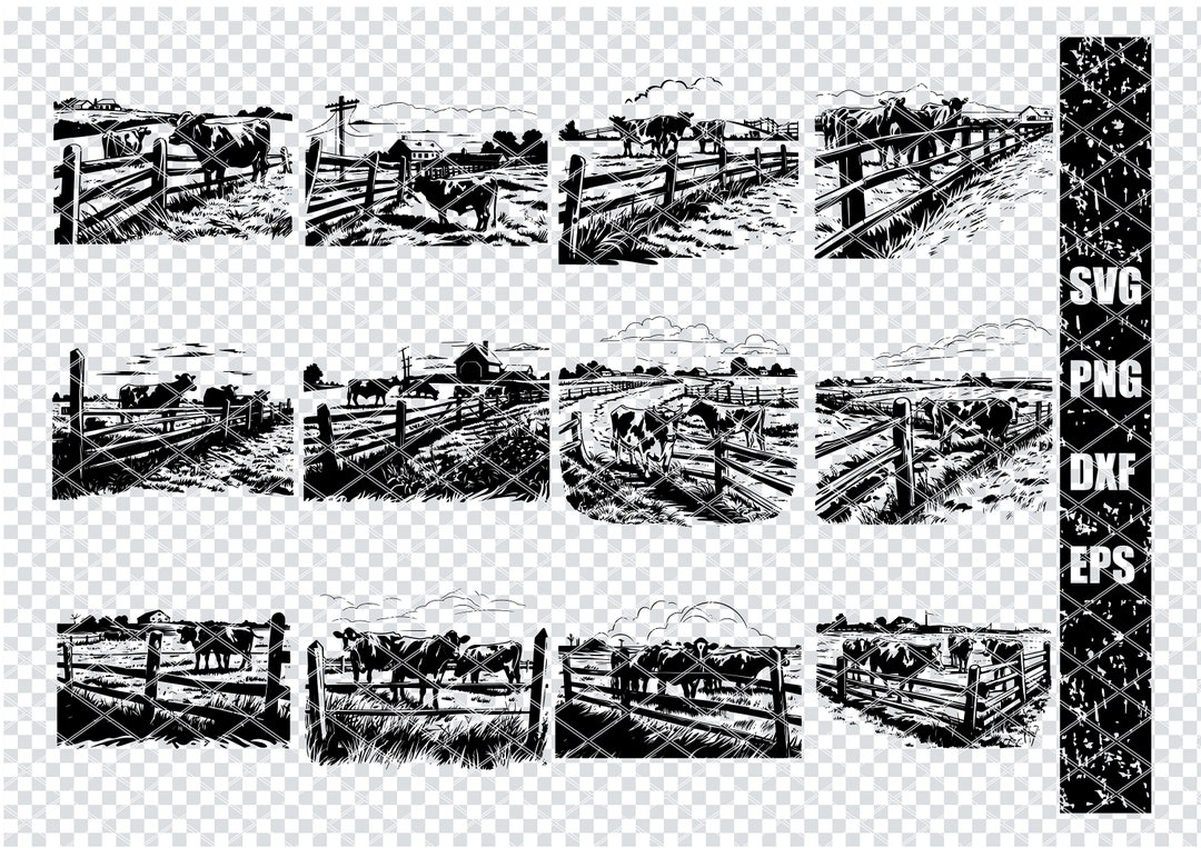 CATTLE COW FARM Svg, Cattle Cow Rustic Barn Svg Files for Cricut ...