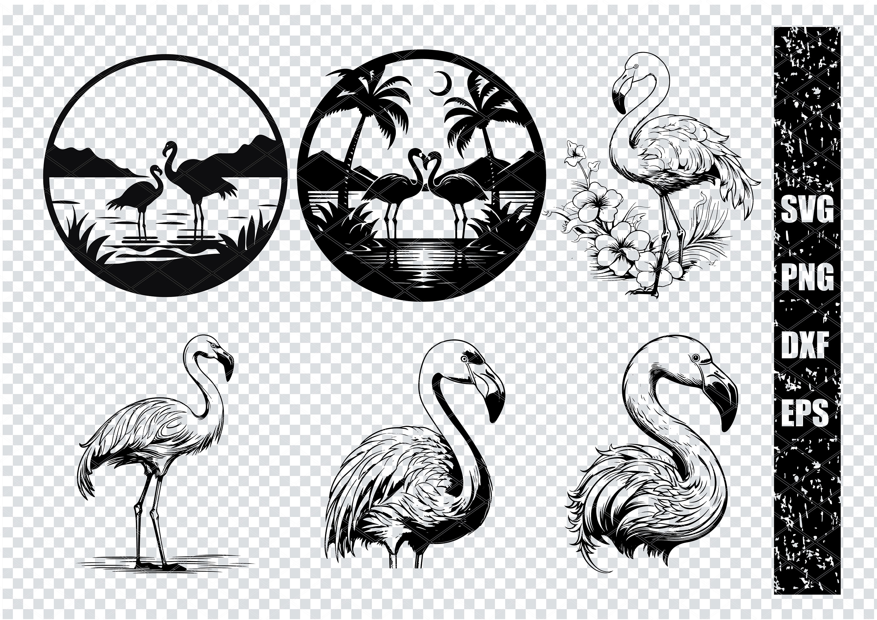 FLAMINGO Bundle SVG, FLAMINGO Clipart, Flamingo Silhouette Svg ...
