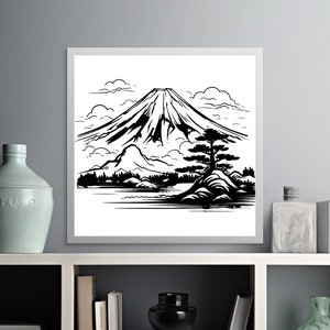 Mount Fuji Svg, Mount Fuji Fujiyama Svg Files for Cricut, Fujiyama ...
