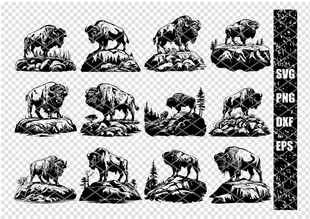 BISON SVG, BISON Clipart, Wild Bison Svg, Bison Svg Cut Files for ...